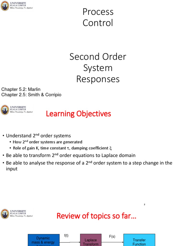 Lecture 2 - 4 - Second Order Responses | PDF | Damping | Mathematics