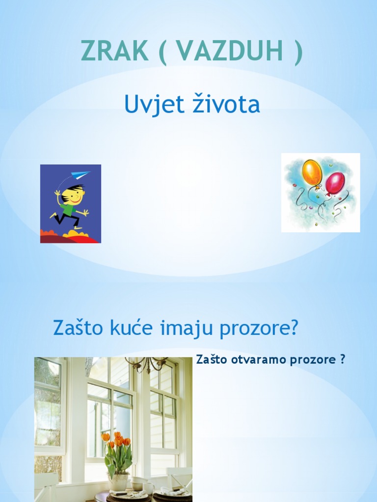 Zrak Kao Uvjet Zivota | PDF