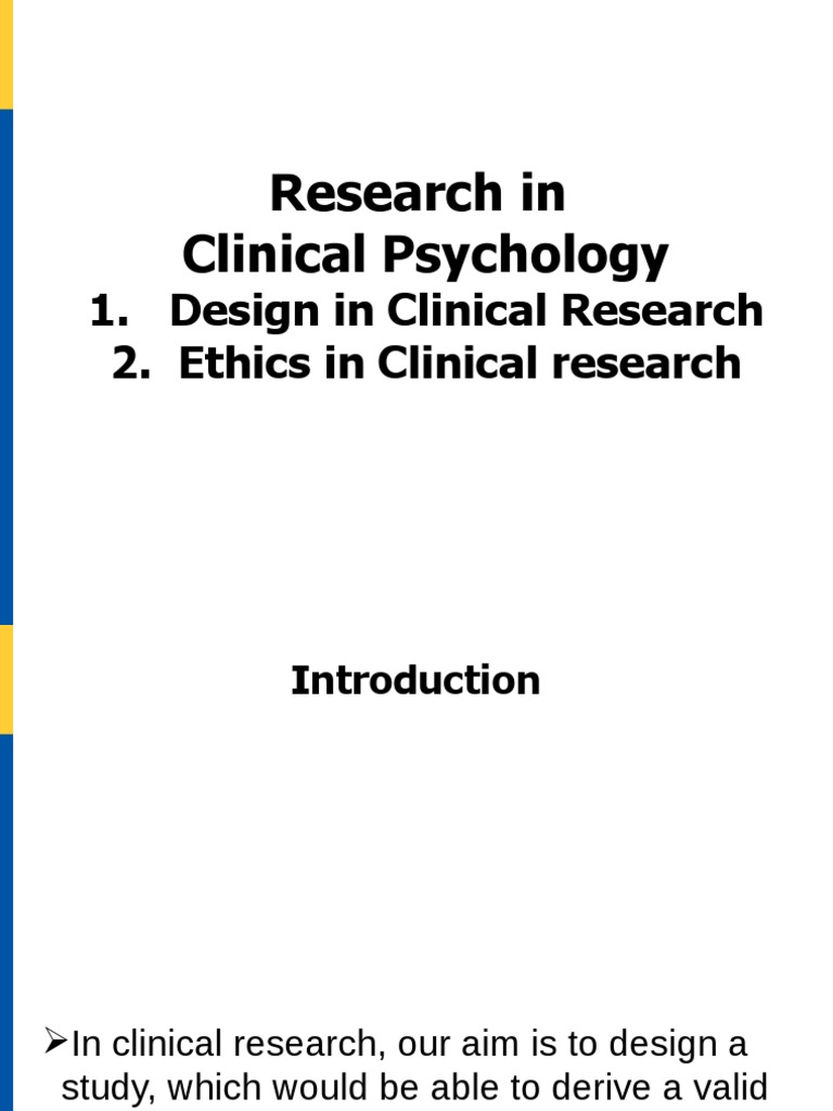 Designs in Clinical Research | PDF | Clinical Trial | Experiment