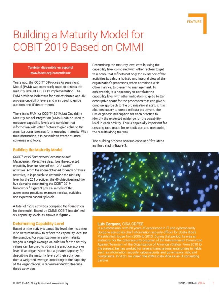 Building A Maturity Model For COBIT 2019 Based On CMMI Joa Eng 1221 ...