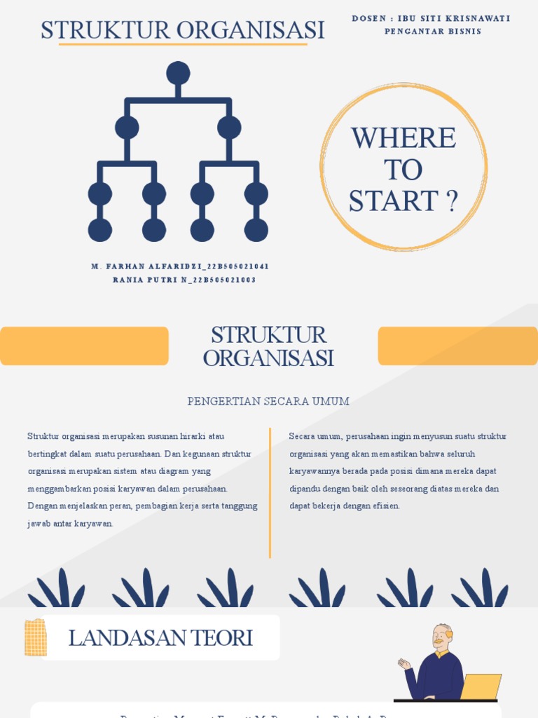 Struktur Organisasi - Kel 13 - MTD B | PDF