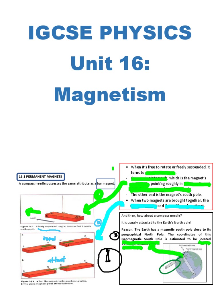 IGCSE Physics: Understanding Magnetism | PDF | Magnet | Magnetism