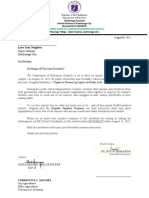 Letter of Invitation-Brigada Eskwela | PDF