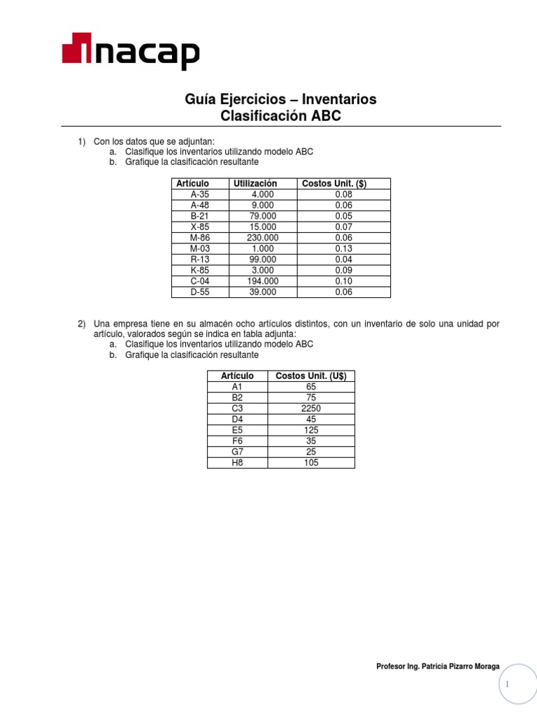 Ejercicios ABC | PDF