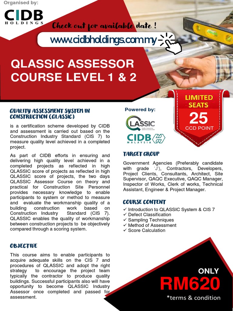 Qlassic Assessor Course Brochure - Public - Level 1&2 - 1 | PDF ...
