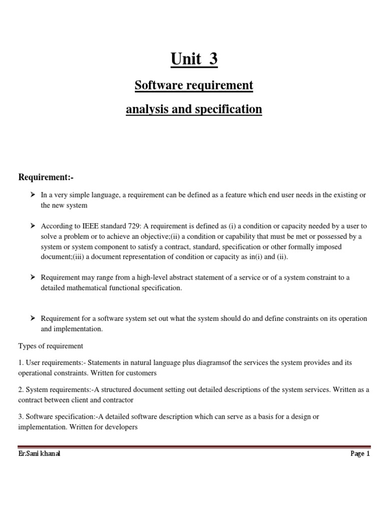 Unit 3 | PDF | Use Case | Specification (Technical Standard)
