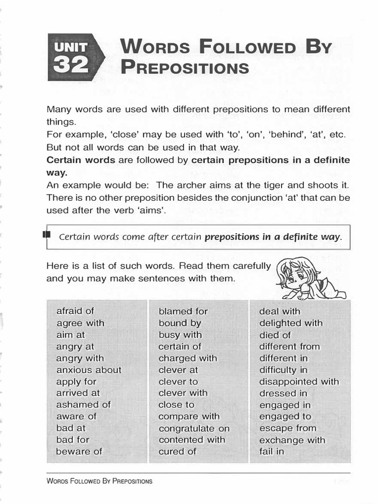 Words Followed by Prepositions | PDF