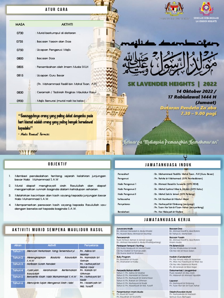 Buku Program Maulidur Rasul 2022 | PDF