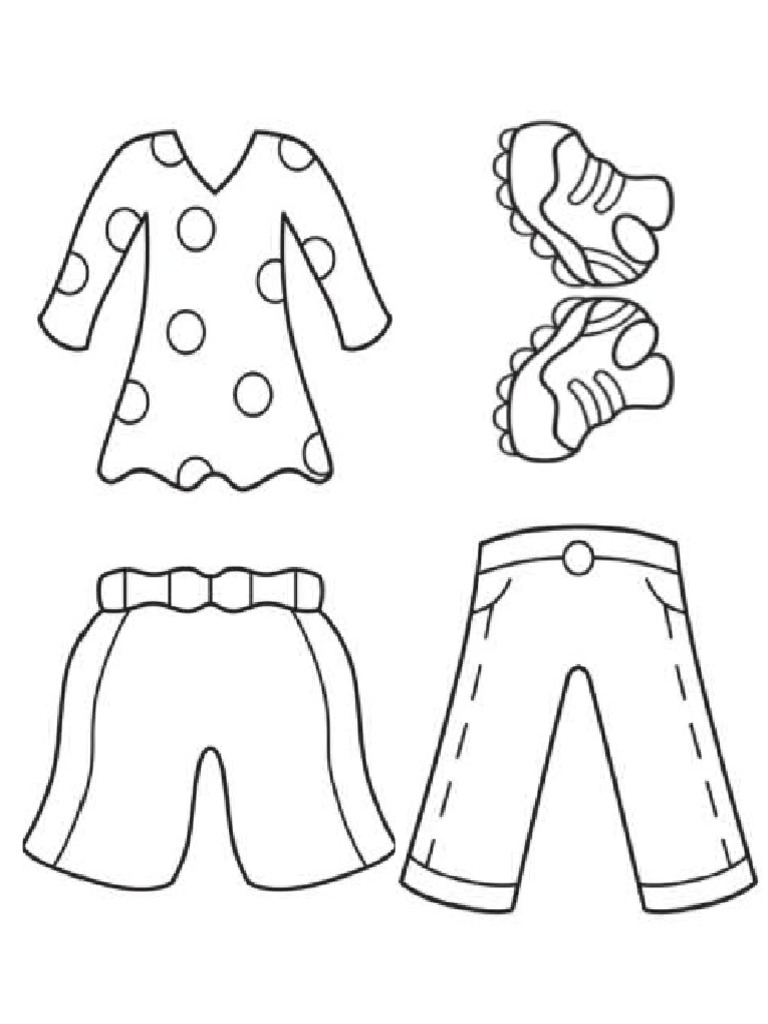 Flashcard Dress, Shoes, Shorts, Trousers | PDF