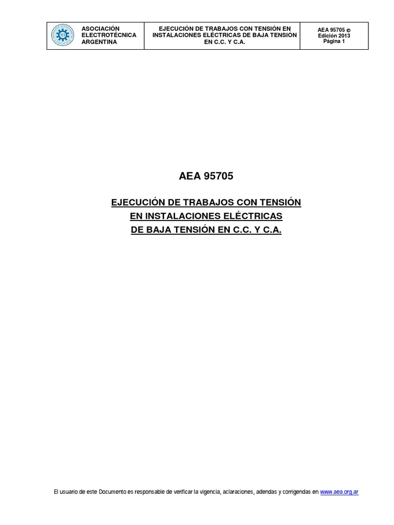 Aea 95705-1 | PDF | Cableado eléctrico | Electricidad