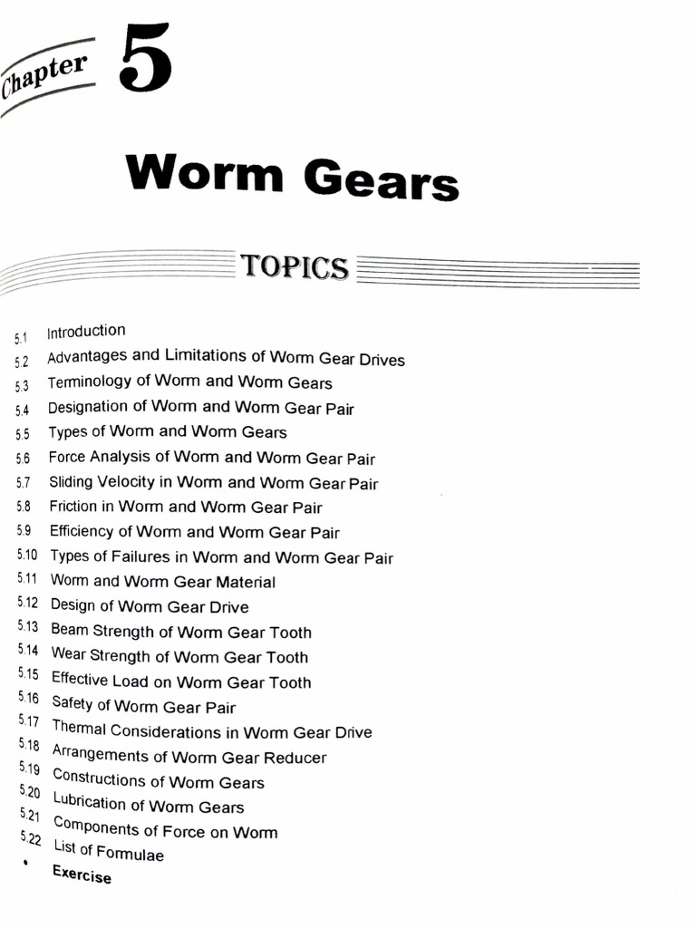 Design of Worm Gear | PDF