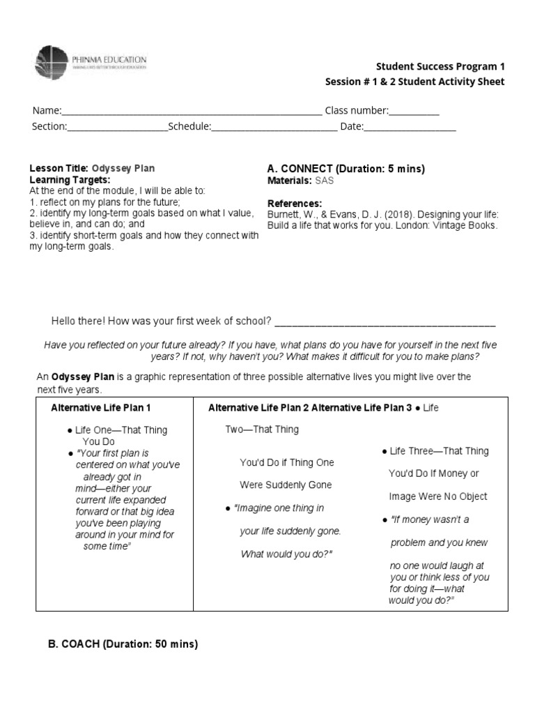 SESSION#1-2 (SAS Odyssey Plan SY 22-23 Yr1) | PDF | Cognition ...