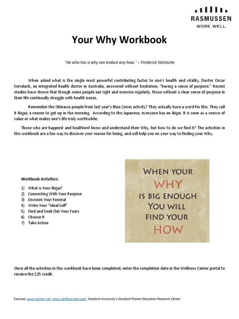 Your Why Workbook | PDF | Goal | Symbols