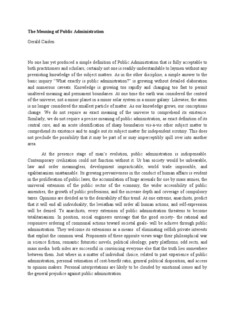Understanding Public Administration | PDF | Science | Public Administration
