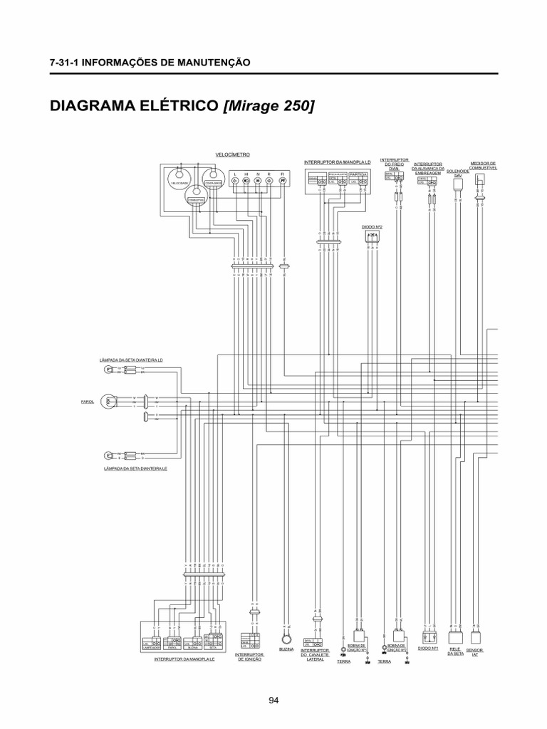 Esquema Eletrico Mirage 250 | PDF