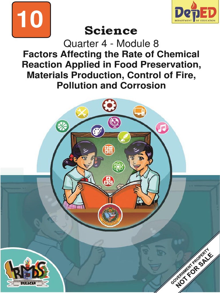 SCIENCE 10 Q4 Module 8 Factors Affecting The Rate of Chemical Reaction ...