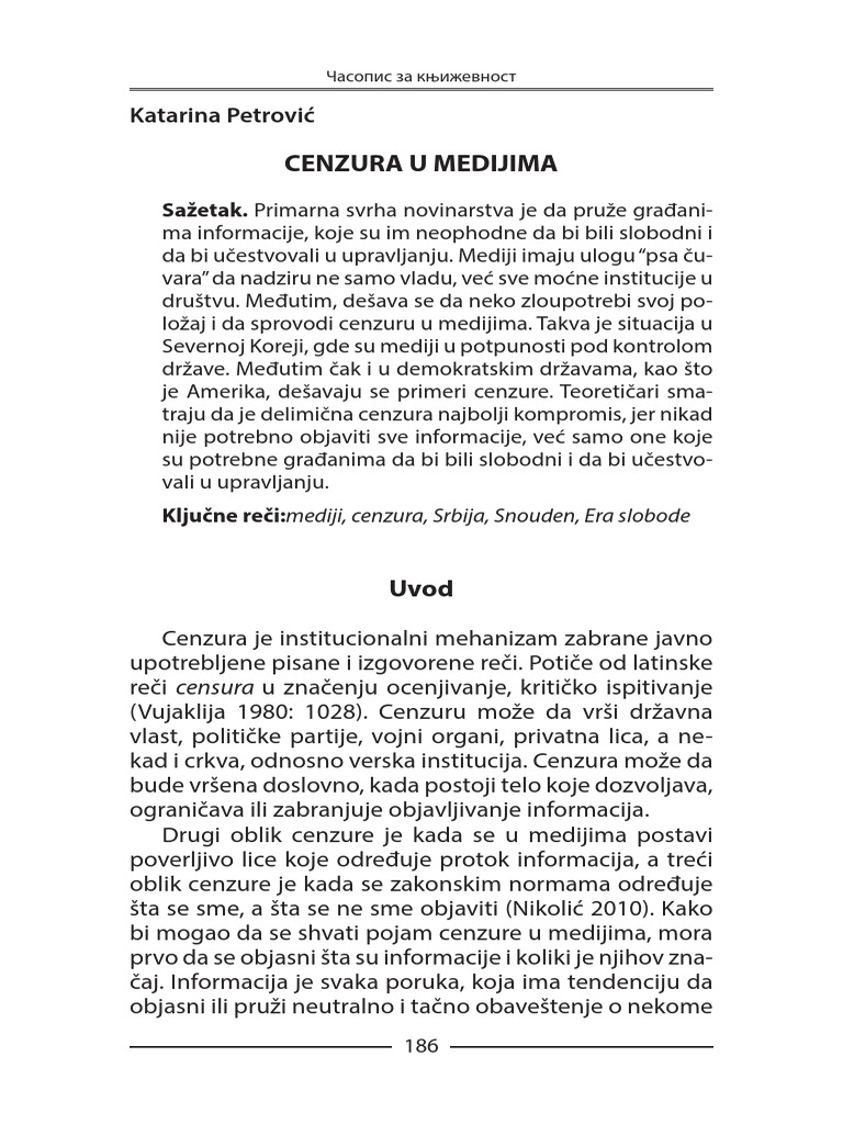 Cenzura | PDF