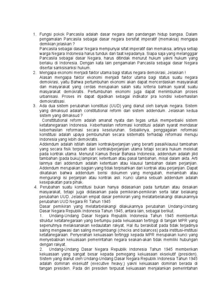 Tugas 2 Materi Dan Pembelajaran PKN SD | PDF