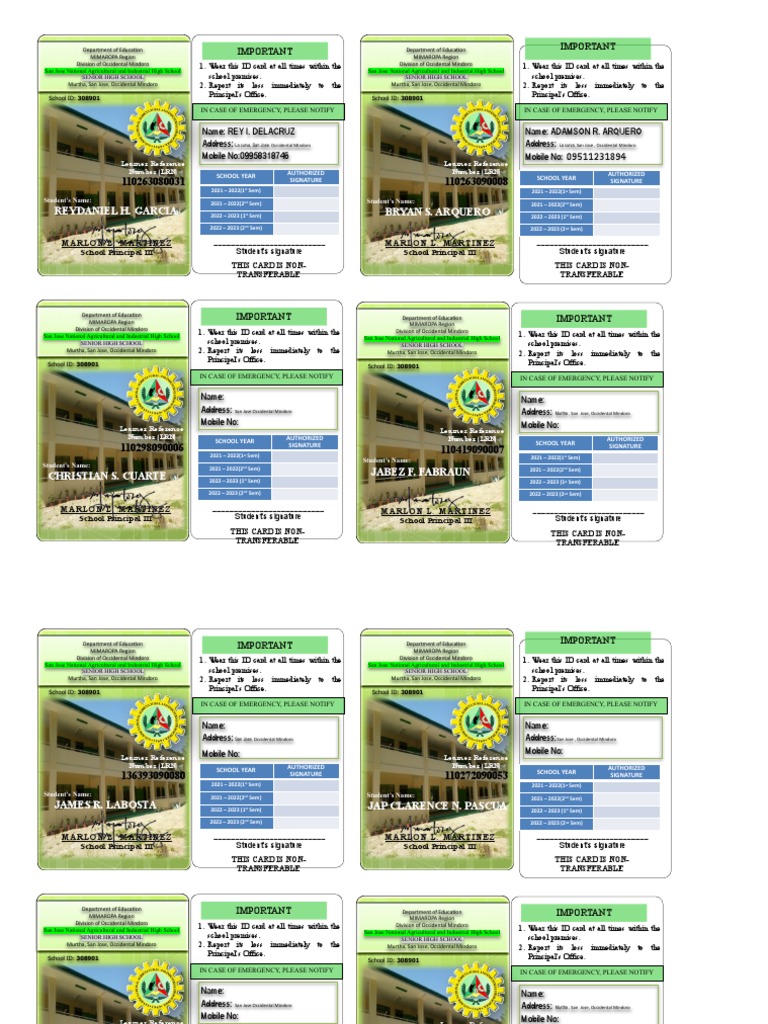 IDENTIFICATION CARD - Innovative css-21-22 | PDF