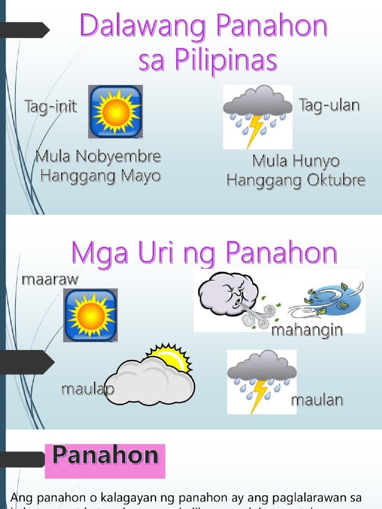 Mga Uri NG Panahon Science 3 226853172 | PDF