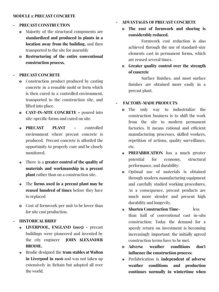 Advantages and Uses of Precast Concrete: A Guide to its Cost-Effective ...