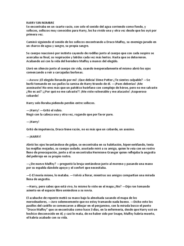 Drarry Sin Nombre | PDF | Poesía | Clásicos