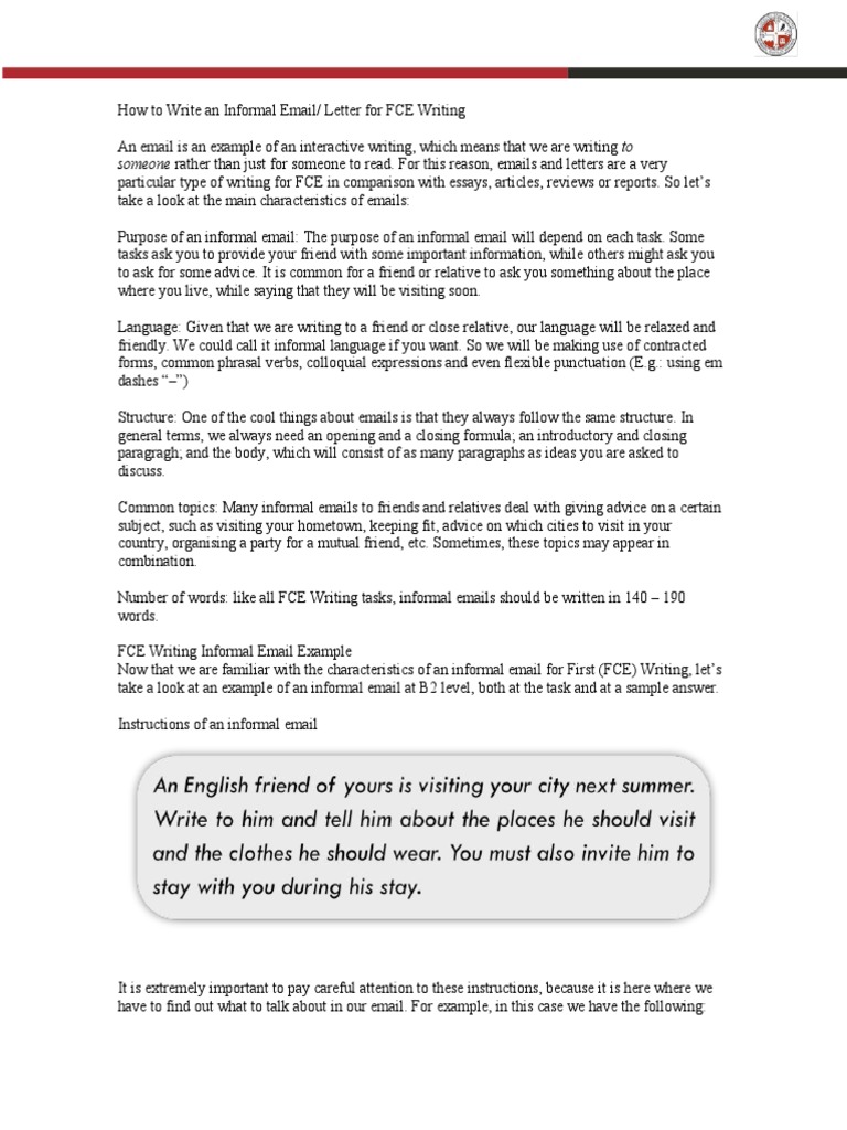 How To Write An Informal Email | PDF | Linguistics | Human Communication