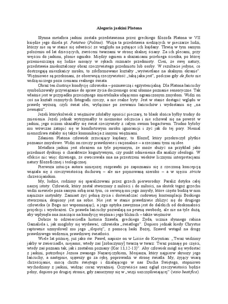 Metafora Jaskini - Czerski | PDF