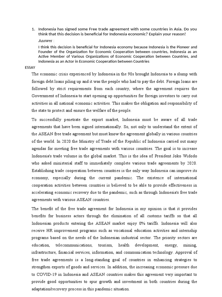 Tuton Tugas 2 Bahasa Inggris Niaga | PDF | Indonesia | Free Trade Tuton Tugas 2 Bahasa Inggris Niaga | PDF | Indonesia | Free Trade