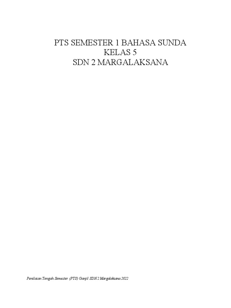Pts Sunda | PDF