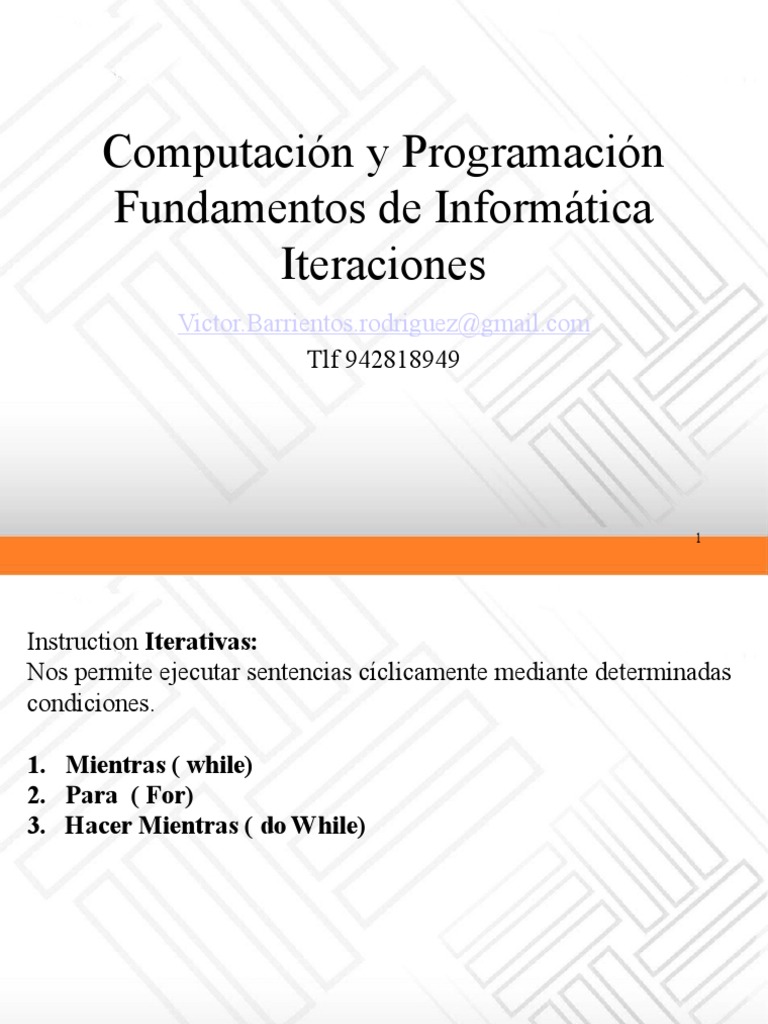 ITERACIONES | PDF | Algoritmos | Python (lenguaje de programación)