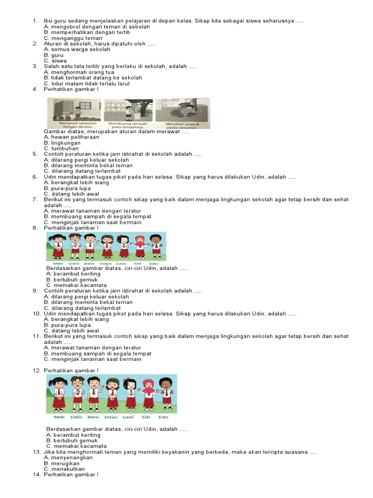 Contoh Soal PAS PKN Klas 2 | PDF | Karier & Perkembangan | Olahraga & Rekreasi