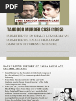 Tandoor Murder Case Study | PDF | Crimes | Crime & Violence