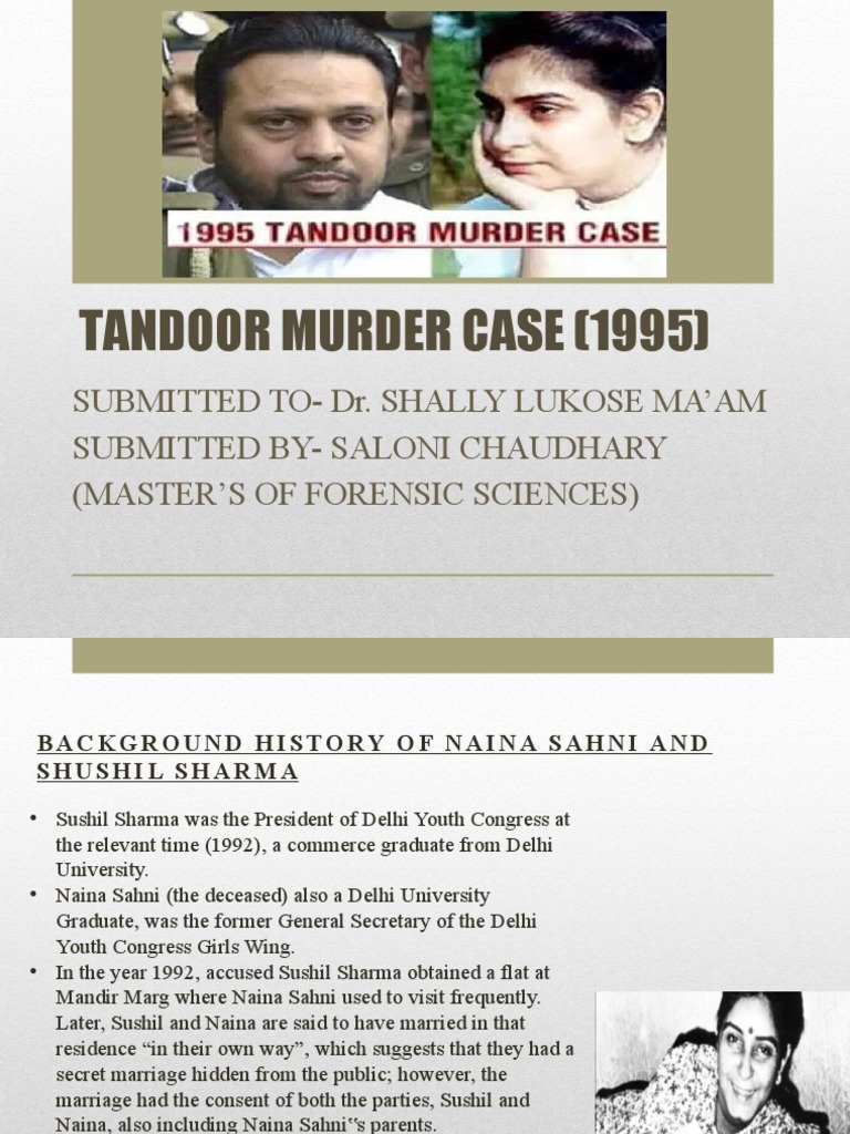 Tandoor Murder Case (1995) | PDF | Crime & Violence | Crimes