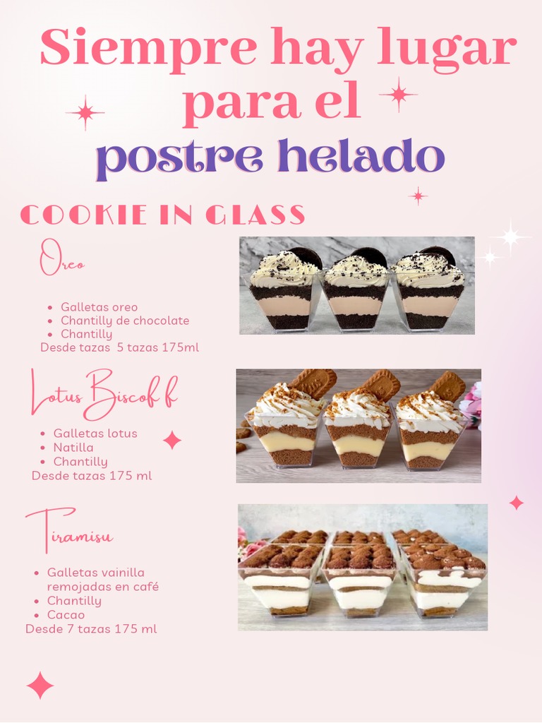 Postre Helado | PDF | Cocina, comidas y vino