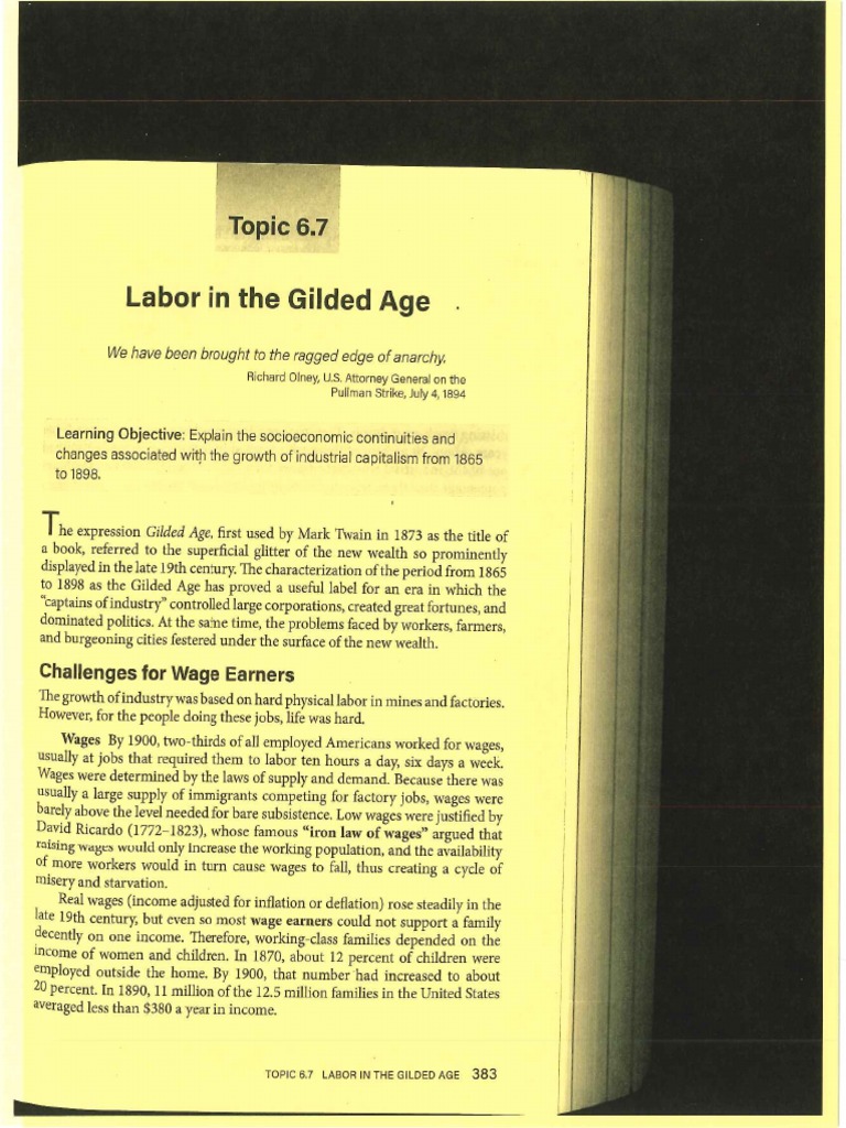 Labor Struggles in the Gilded Age | PDF | Strike Action | Trade Union