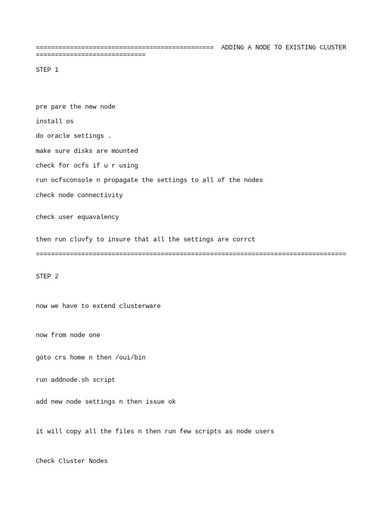 OCFS2 Node Addition and Deletion | PDF