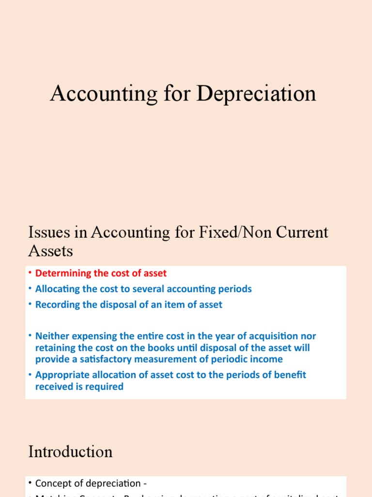 Session 11 and 12 - Accounting For Depreciation | PDF | Depreciation ...