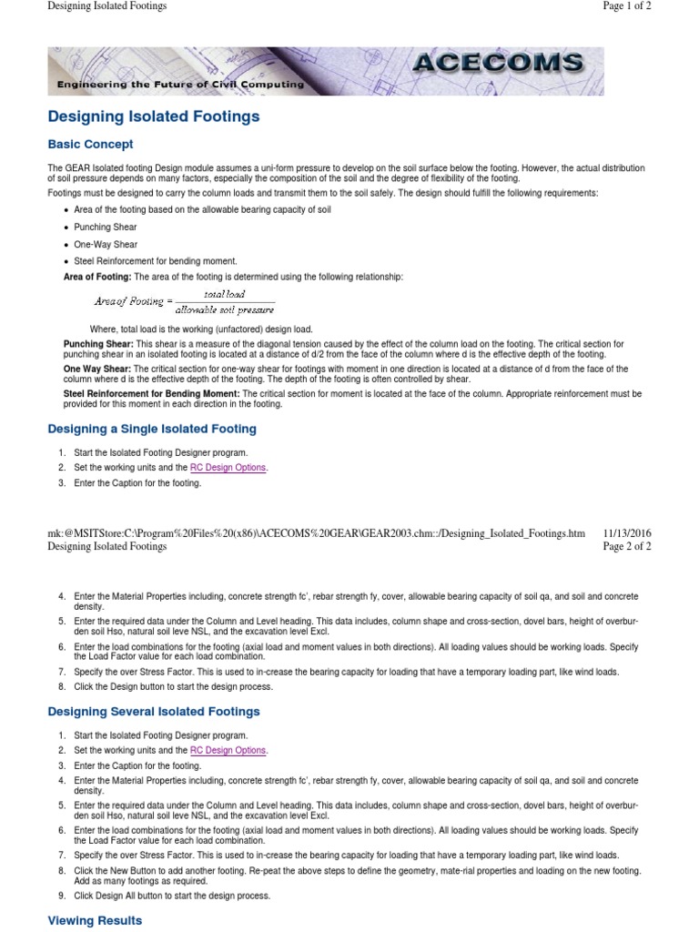 Iso Footing | PDF | Solid Mechanics | Structural Engineering