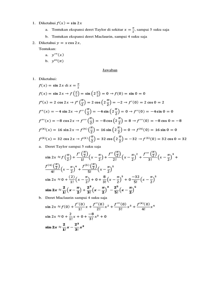 Diskusi 5 Kalkulus | PDF