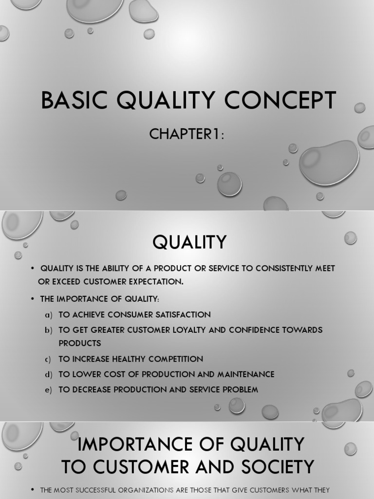 Chapter1 DJF51082 | PDF | Quality (Business) | Normal Distribution