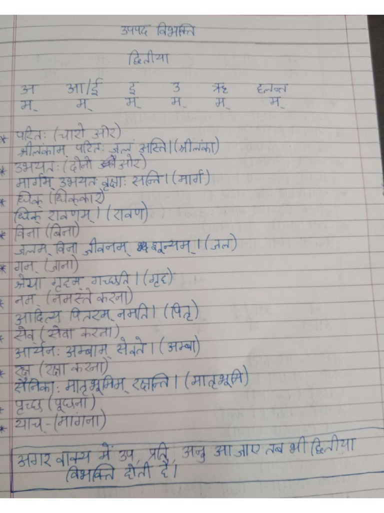 Uppad Vibhakti | PDF