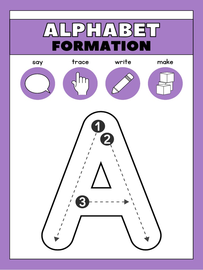 Alphabet Formation Practice Worksheets | PDF | Collation | Graphemes