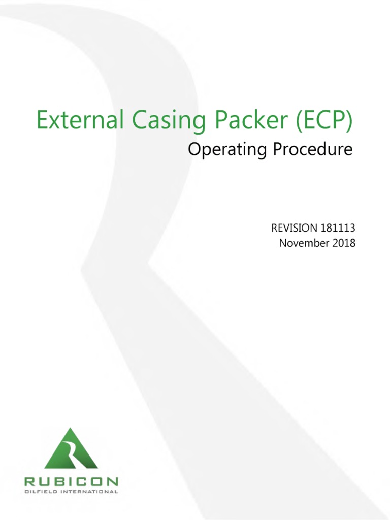 Ecp External Casing Packer Operating Procedure 181113 Download Free