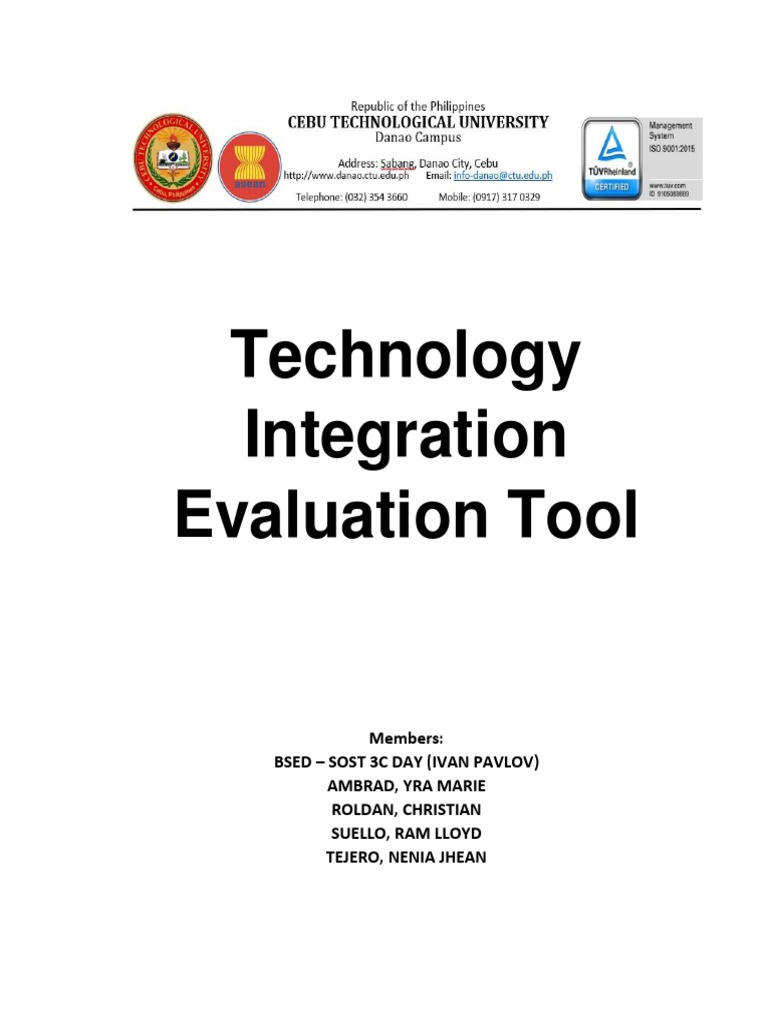 Technology Integration Evaluation Tool Summary | PDF | Social Media | Popular Culture & Media ...