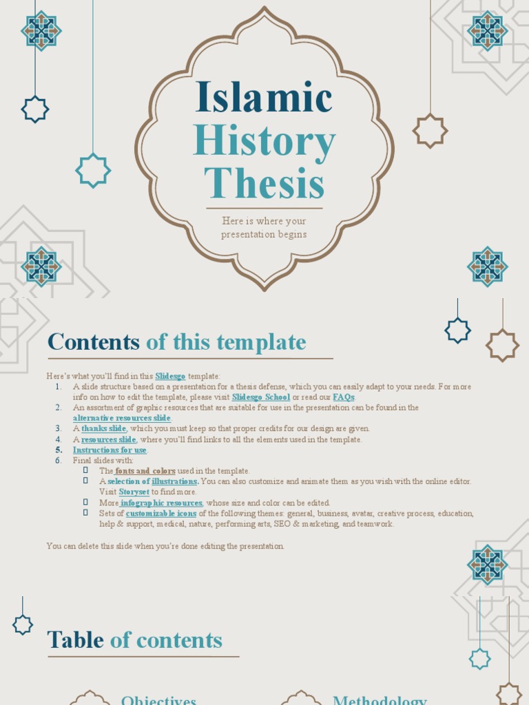 Islamic History Thesis by Slidesgo | PDF | Planets | Solar System