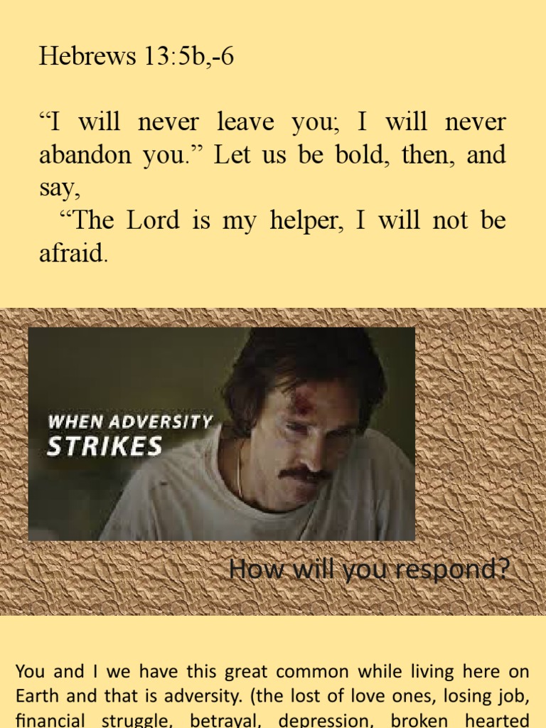 When Adversity Strikes | PDF | Religious Belief And Doctrine | Theology