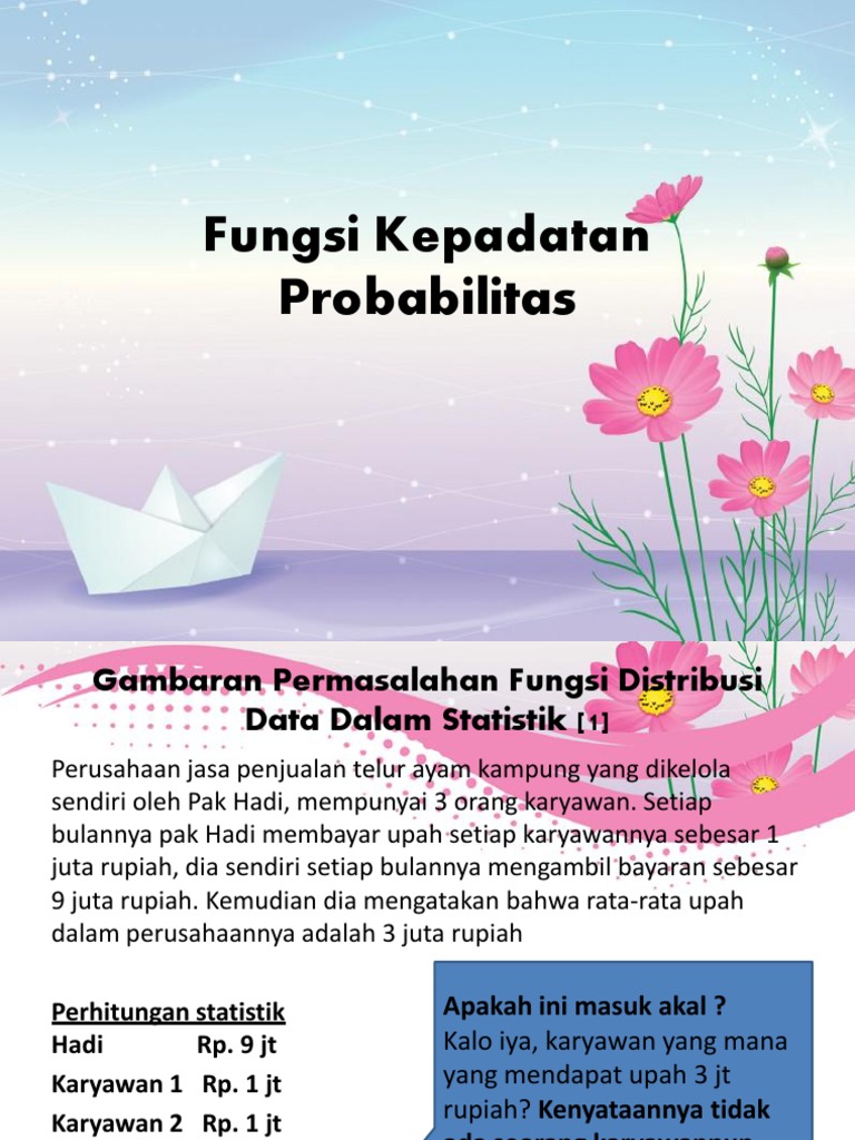 Fungsi Kepadatan Probabilitas dalam Statistik | PDF