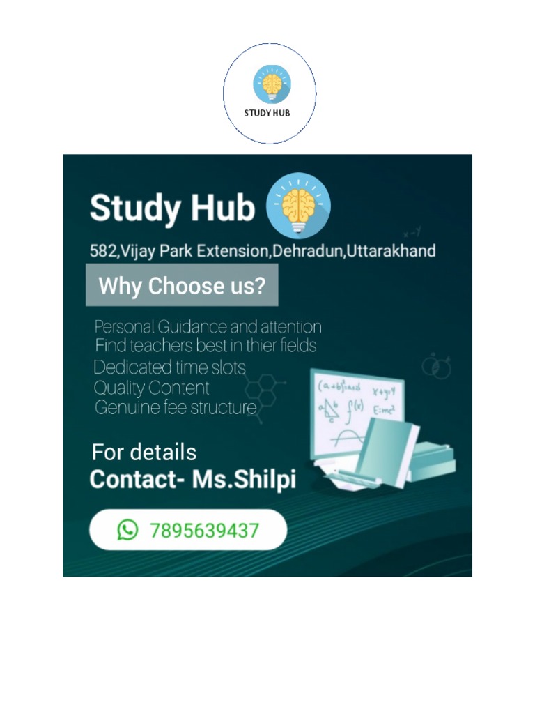 Study Hub - Fee Structure | PDF