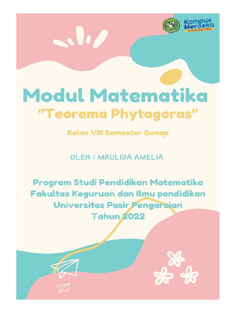 Modul Ajar Teorema Phytagoras Maulida | PDF